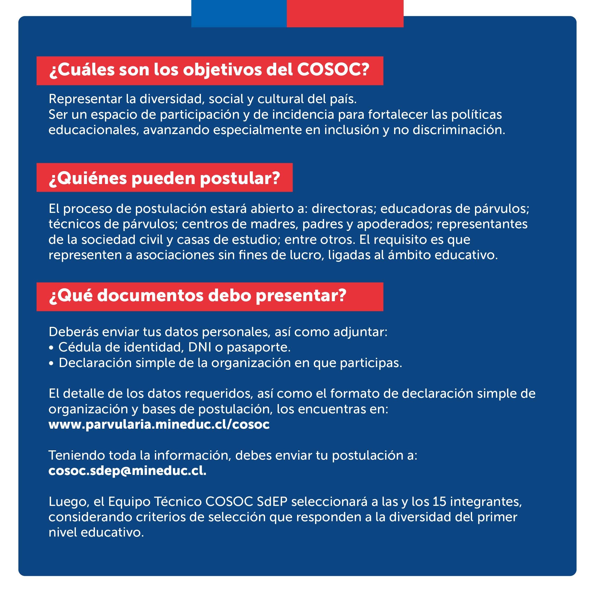 Consejo de la Sociedad Civil - SdEP - Subsecretaría de Educación Parvularia